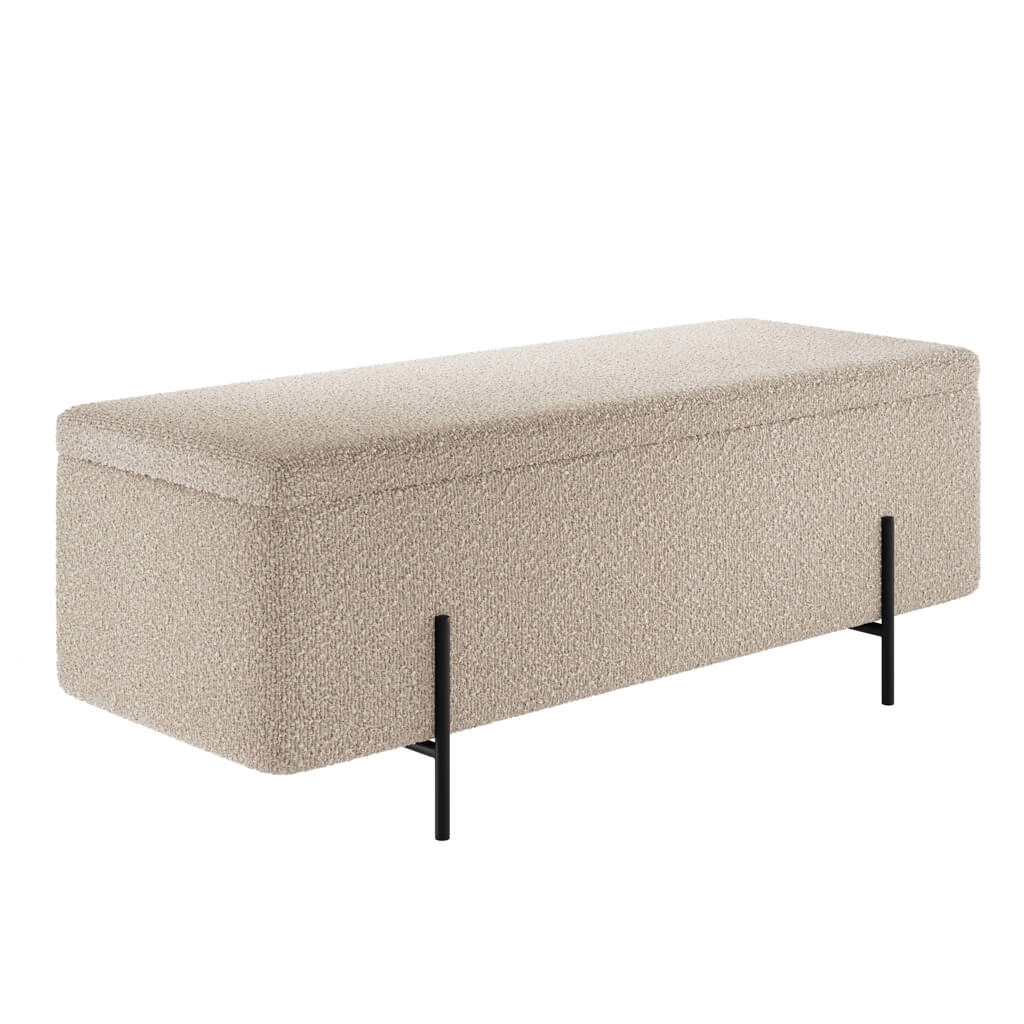Lola Buff Storage Ottoman - LPD