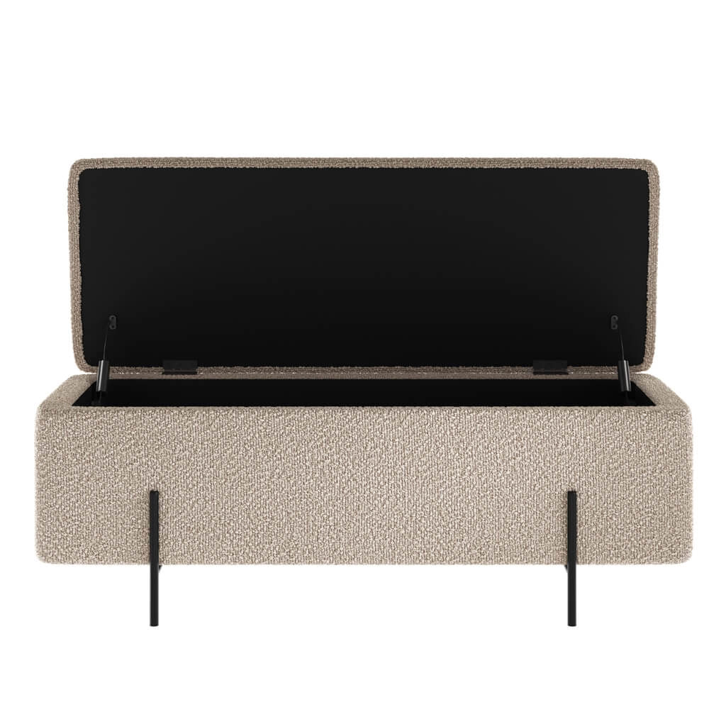 Lola Buff Storage Ottoman - LPD