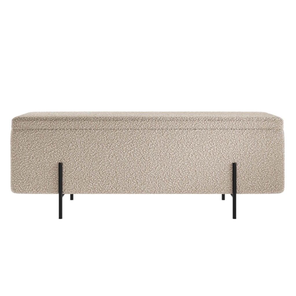 Lola Buff Storage Ottoman - LPD